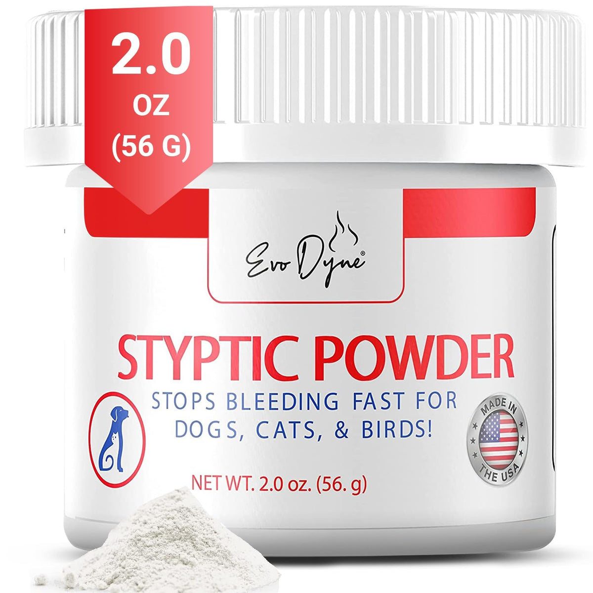 Evo Dyne Styptic Powder for Dogs, Cats, and Birds (2 oz) – Evo Dyne ...